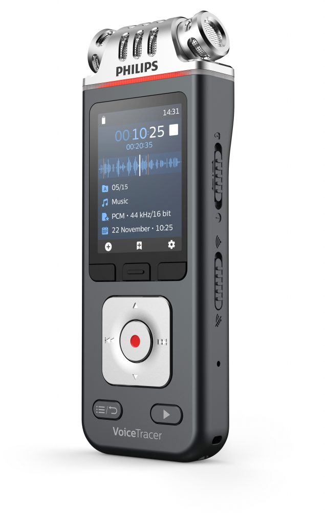 Philips DVT6110 VoiceTracer Audio Recorder - Music - 24 bit/96 kHz - 3 ...