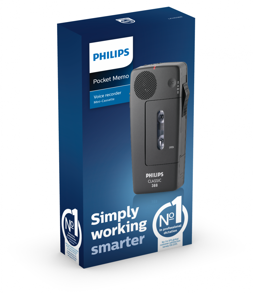 Philips LFH388 Pocket Memo Voice Recorder | Copia